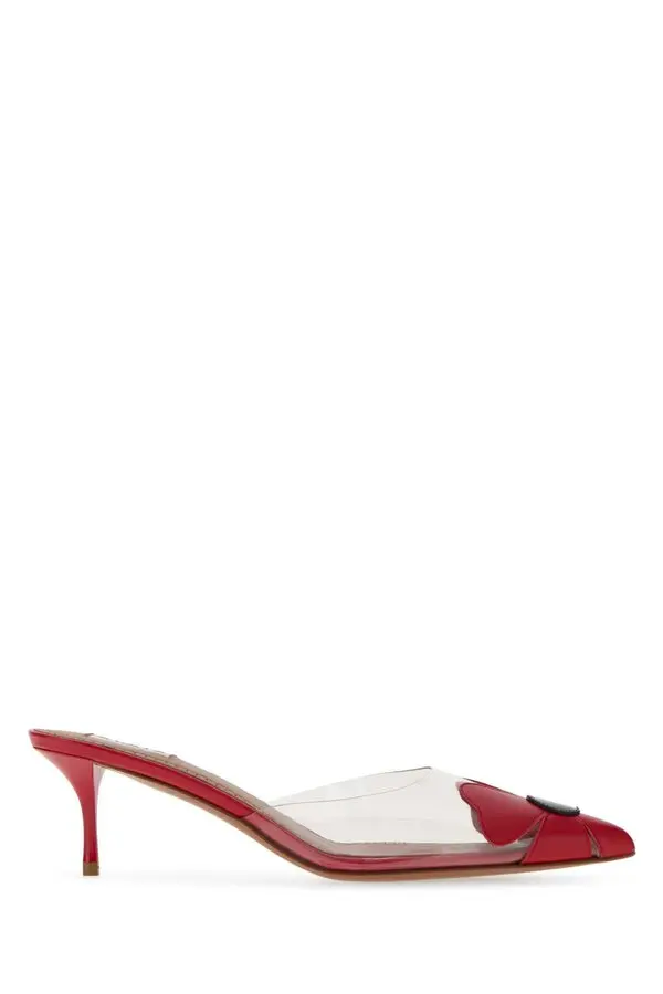 Alaïa Pvc And Leather Bloom Mules