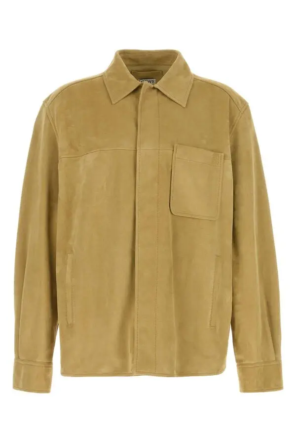 Loewe Beige Suede Shirt