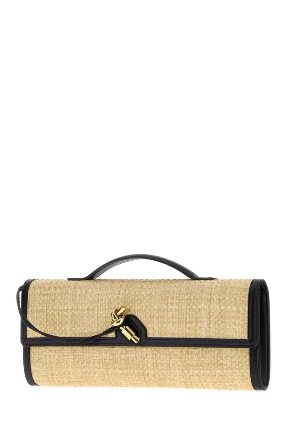 Bottega Veneta Raffia Andiamo Handbag