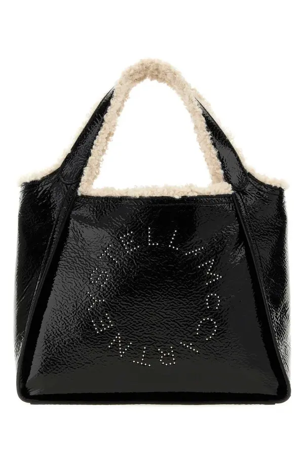 Stella McCartney Synthetic Leather Shopping Bag - Black