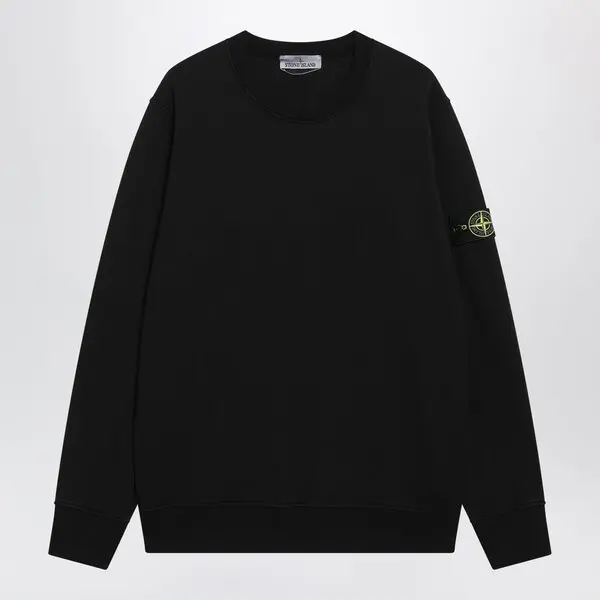 Stone Island Cotton Crew-neck Sweatshirt - Black