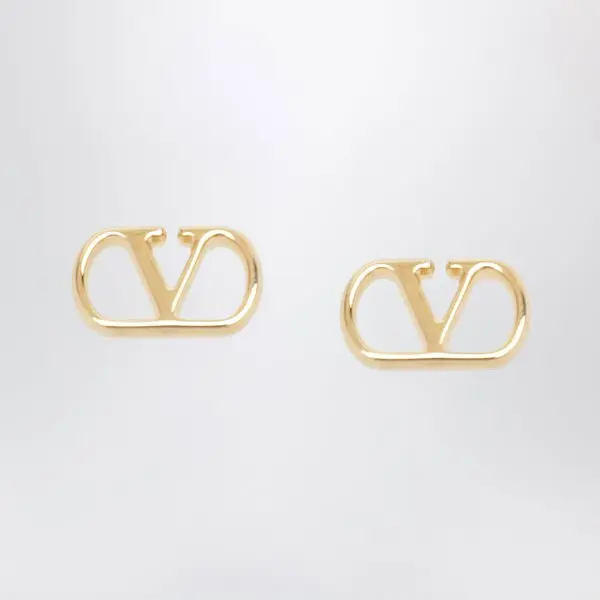 Valentino Garavani Gold-tone Vlogo Signature Earrings - Silver