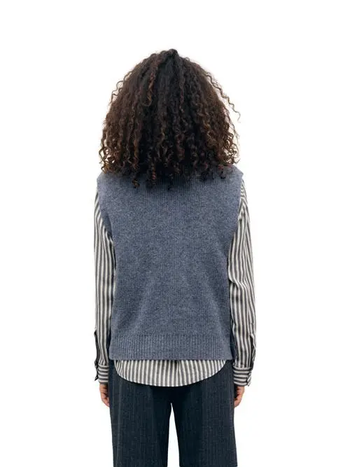 Gerard Darel Renia V-neck Side-button Knit Vest