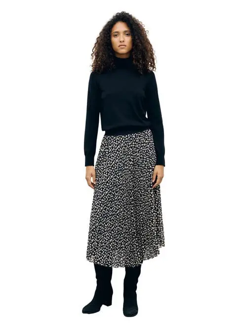 Gerard Darel Tammy High-waist Pleated Midi Skirt