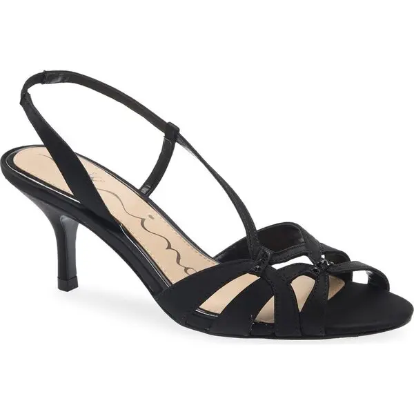 Nina Candie Slingback Sandal - Black
