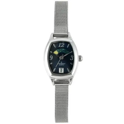 PEUGEOT Vintage Sun Moon Mesh Bracelet Watch- 30x20mm - Blue