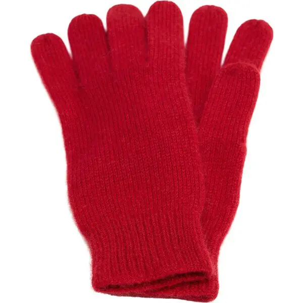 Mango Cashmere Gloves - Red