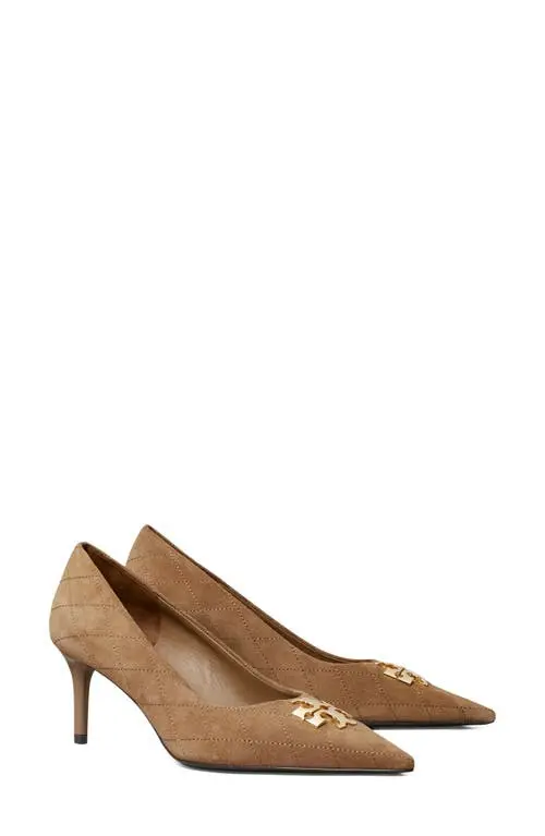 Tory Burch Charlie Quilted Leather Pump - Peanut