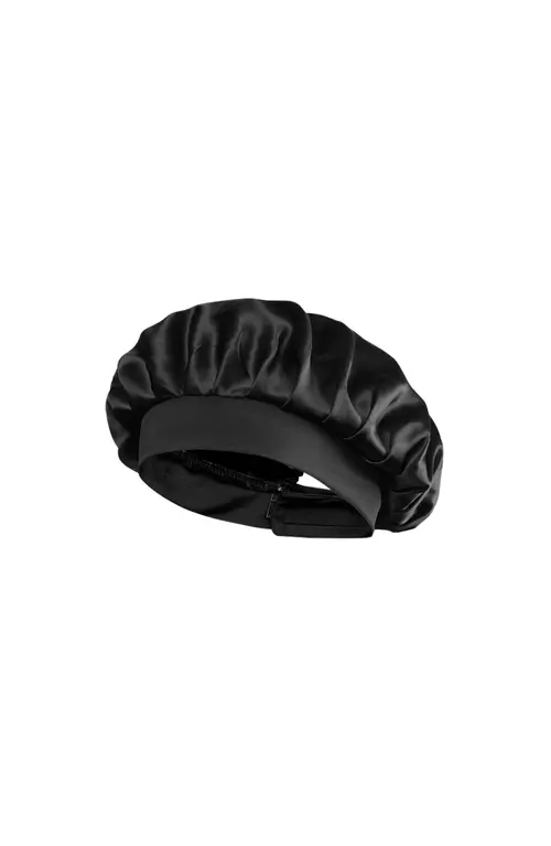 EMILY'S PILLOW Silk Hair Bonnet - Black