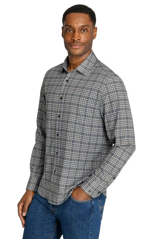 BROOKLYN BRIGADE Glen Performance Shirt - Olive