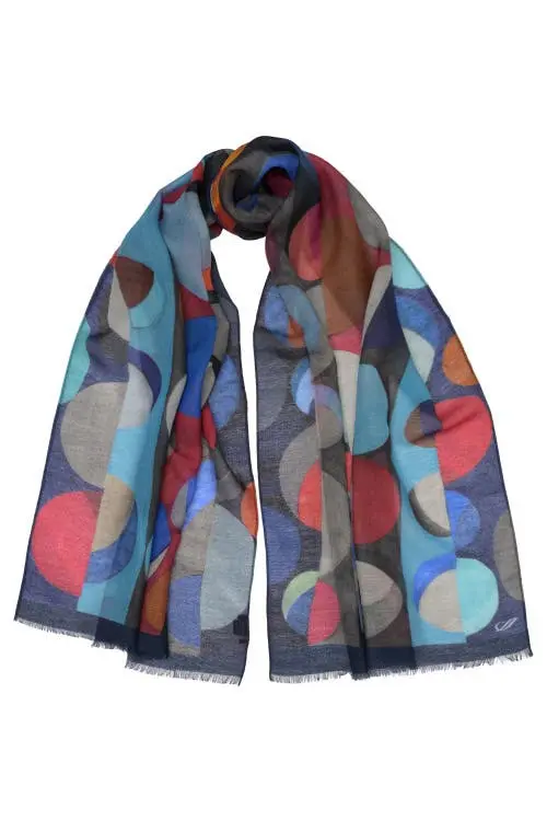 ELIZABETTA Lunawool Scarf - Blue