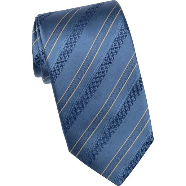 ELIZABETTA Varesesilk Jacquard Tie For - Blue