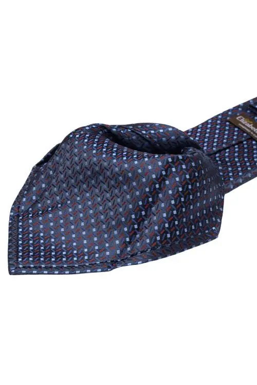 ELIZABETTA Sevillesilk Jacquard Tie For - Blue