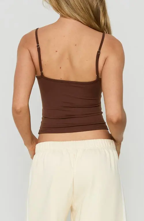 Princess Polly Daily Define Tank - Brown