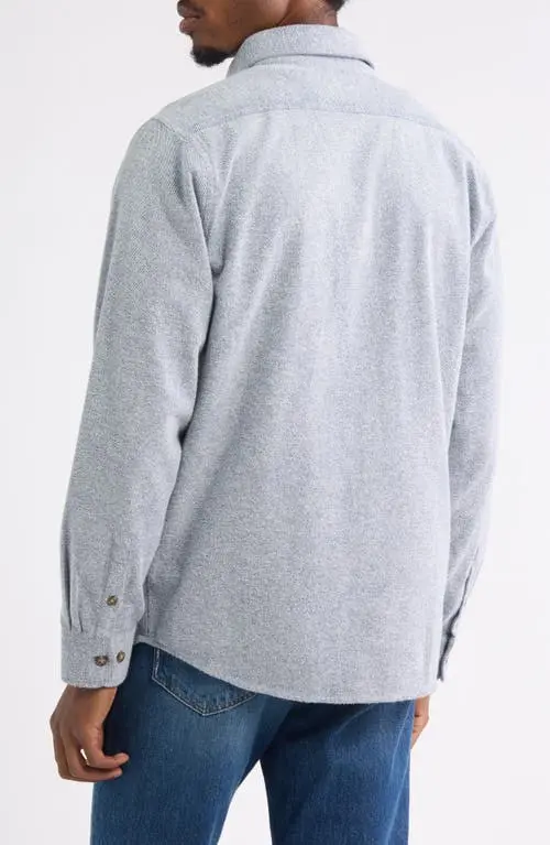 SCHOTT Brushed Twill Button-down Shirt - Blue