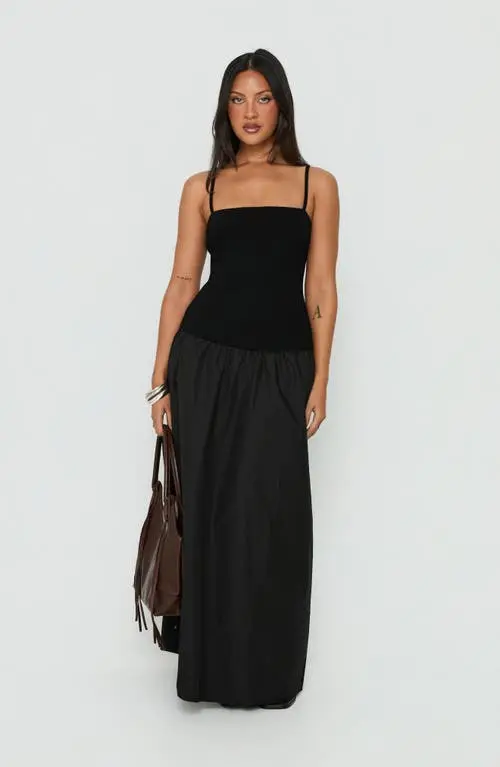 Princess Polly Erroll Drop Waist Knit Maxi Dress
