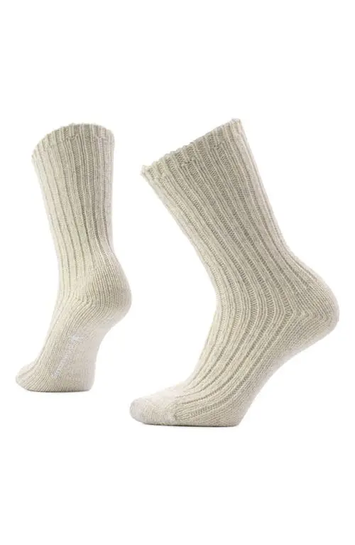 Smartwool Everyday Cozy Heritage Rib Crew Socks - Ash