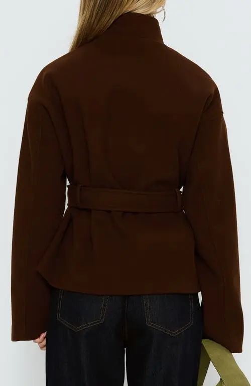 Princess Polly Tameeka Stand Collar Coat