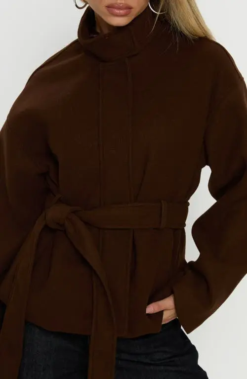 Princess Polly Tameeka Stand Collar Coat