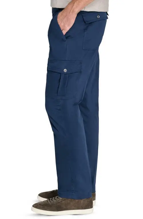 BROOKLYN BRIGADE Camden Pleated Cargo Pants - Navy