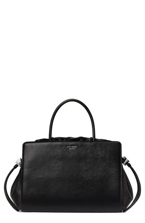 Kate Spade New York Helene Fine Grain Leather Satchel - Black