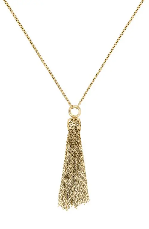 Kate Spade New York Spade Flower Lace Tassel Pendant Necklace