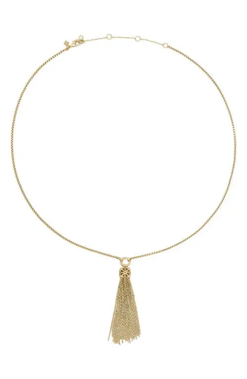 Kate Spade New York Spade Flower Lace Tassel Pendant Necklace