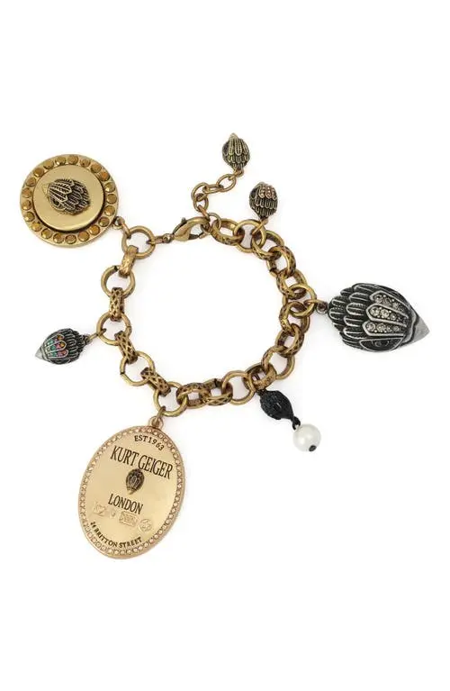 Kurt Geiger Mansion Mix Eagle Charm Bracelet - Tritone