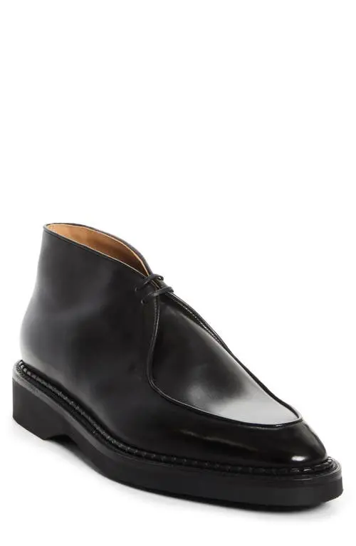 John Lobb Smith Leather Chukka Boot - Black