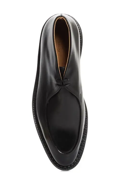John Lobb Smith Leather Chukka Boot - Black