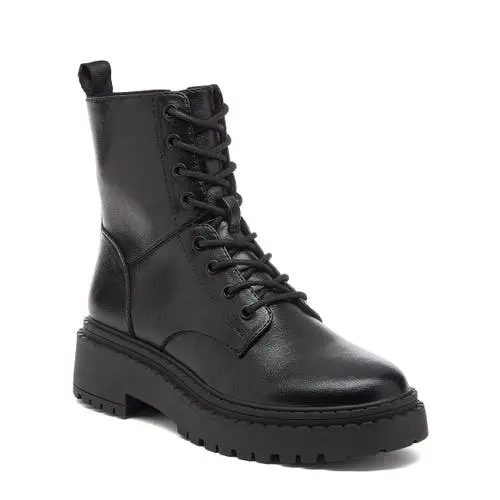 ROCKET DOG Prima Faux Leather Lace Up Combat Boots