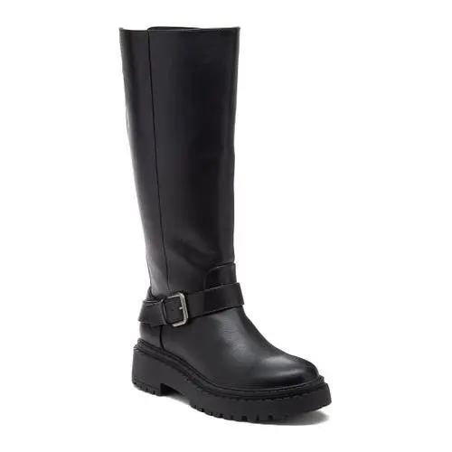 ROCKET DOG Parker Faux Leather Buckle Knee High Boots