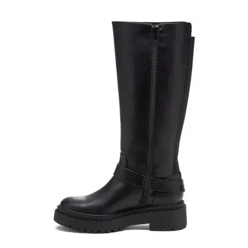 ROCKET DOG Parker Faux Leather Buckle Knee High Boots