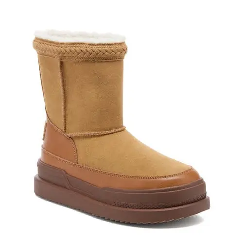 ROCKET DOG Ramble Faux Suede Braided Trim Winter Boots