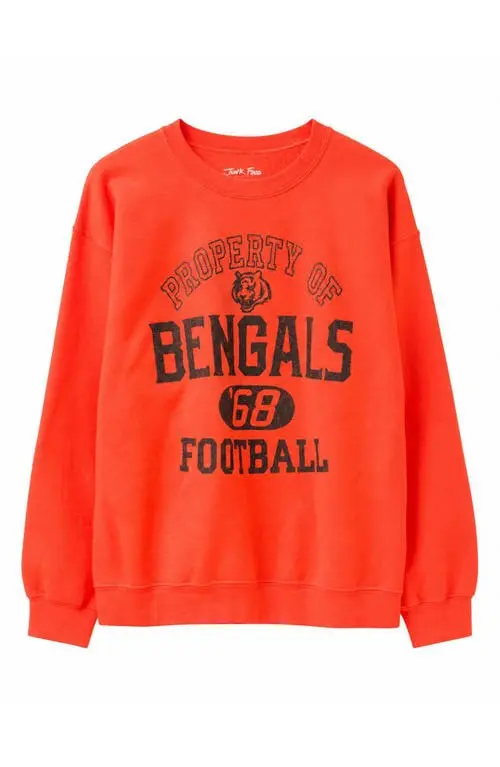 Junk Food Property Of Cincinnati Bengals Fleece Sweatshirt - Orange