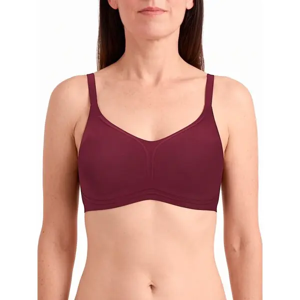 AMOENA Wave Wire-free Pocketed Mastectomy Bra - Ruby Red
