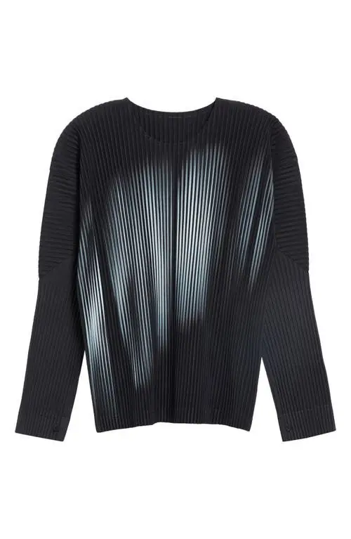 Issey Miyake In The Shadow Pleated Top - Shadow Black