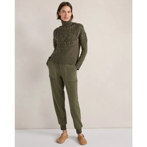 HAVEN WELL WITHIN Chenille Joggers - Grape Leaf