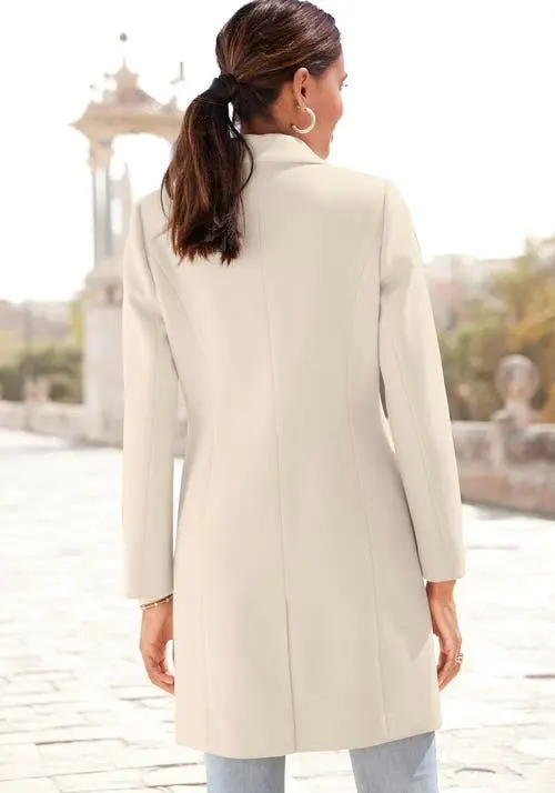 LASCANA Long Button Up Coat