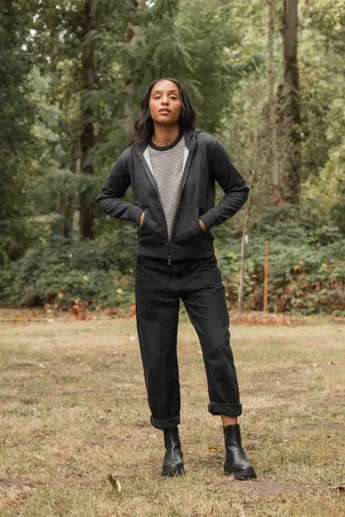 Bridge & Burn Mason Recycled Zip Hoodie - Graphite