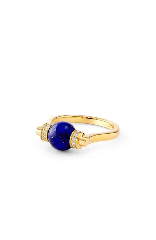 SYNA JEWELS Lapis Bead Ring