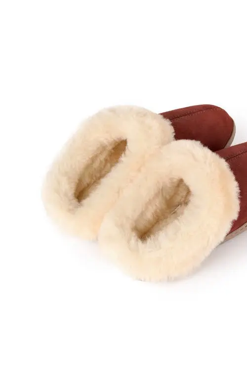 Minnetonka Genuine Shearling Mule