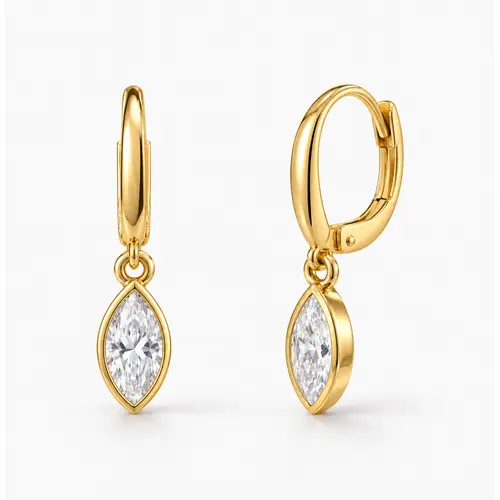 DONATELLO GIAN Tone Marquise-cut Earrings