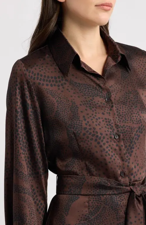 EMME Printed Twill Shirtdress