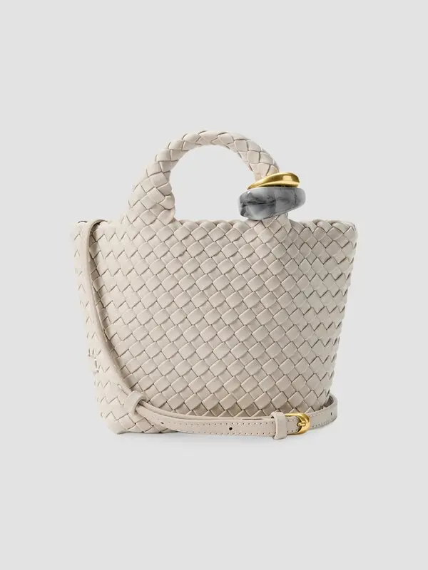 NAGHEDI St. Barths Petit Beads Tote Bag - Linen