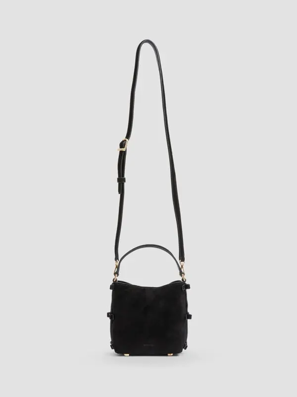Simkhai Beau Mini Suede Bucket Bag