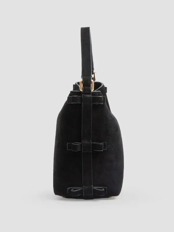 Simkhai Beau Mini Suede Bucket Bag