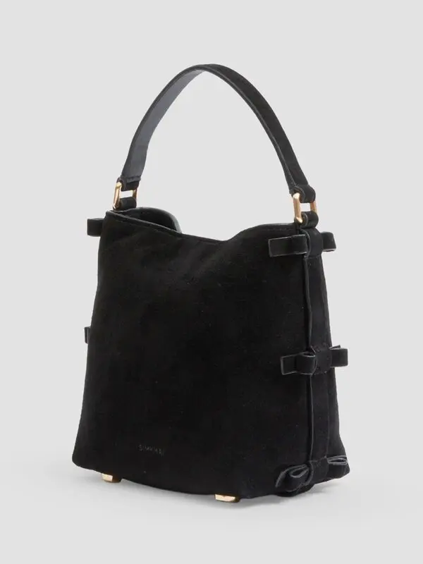 Simkhai Beau Mini Suede Bucket Bag