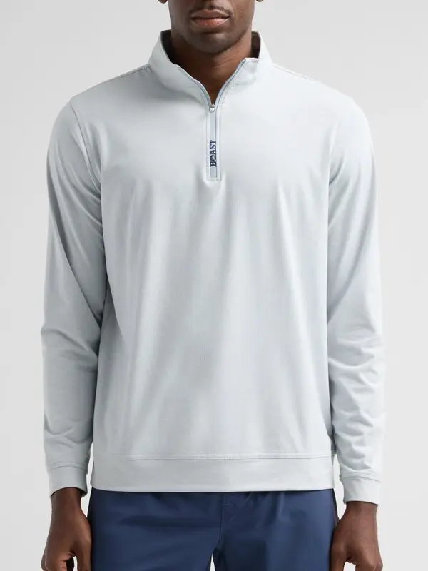Boast Greenwich Quarter-zip Sweatshirt - Cloud Heather