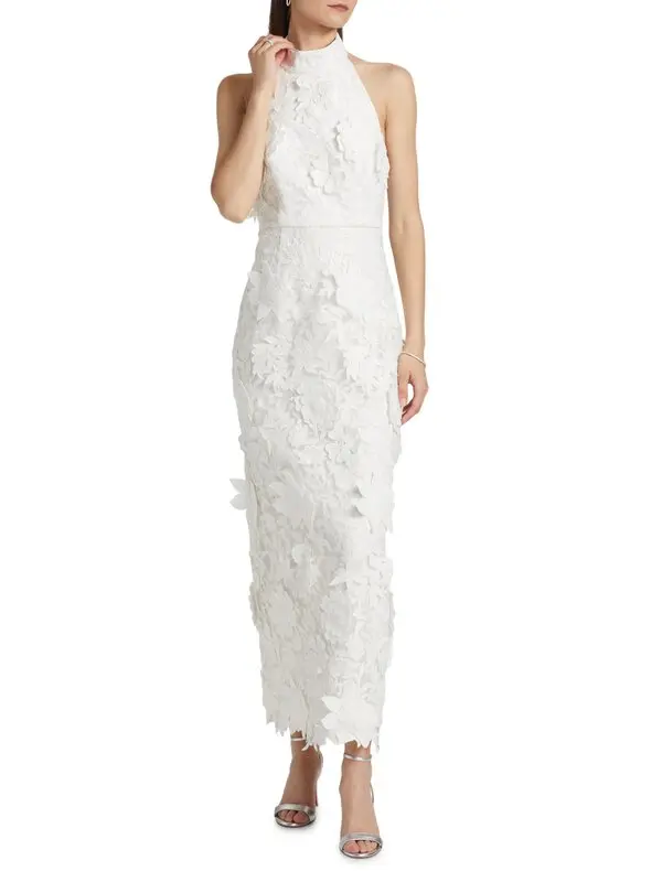 MILLY Sofia 3d Floral Lace Dress